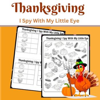 Thanksgiving Activities, I Spy Thanksgiving Activities for Kids - Made ...