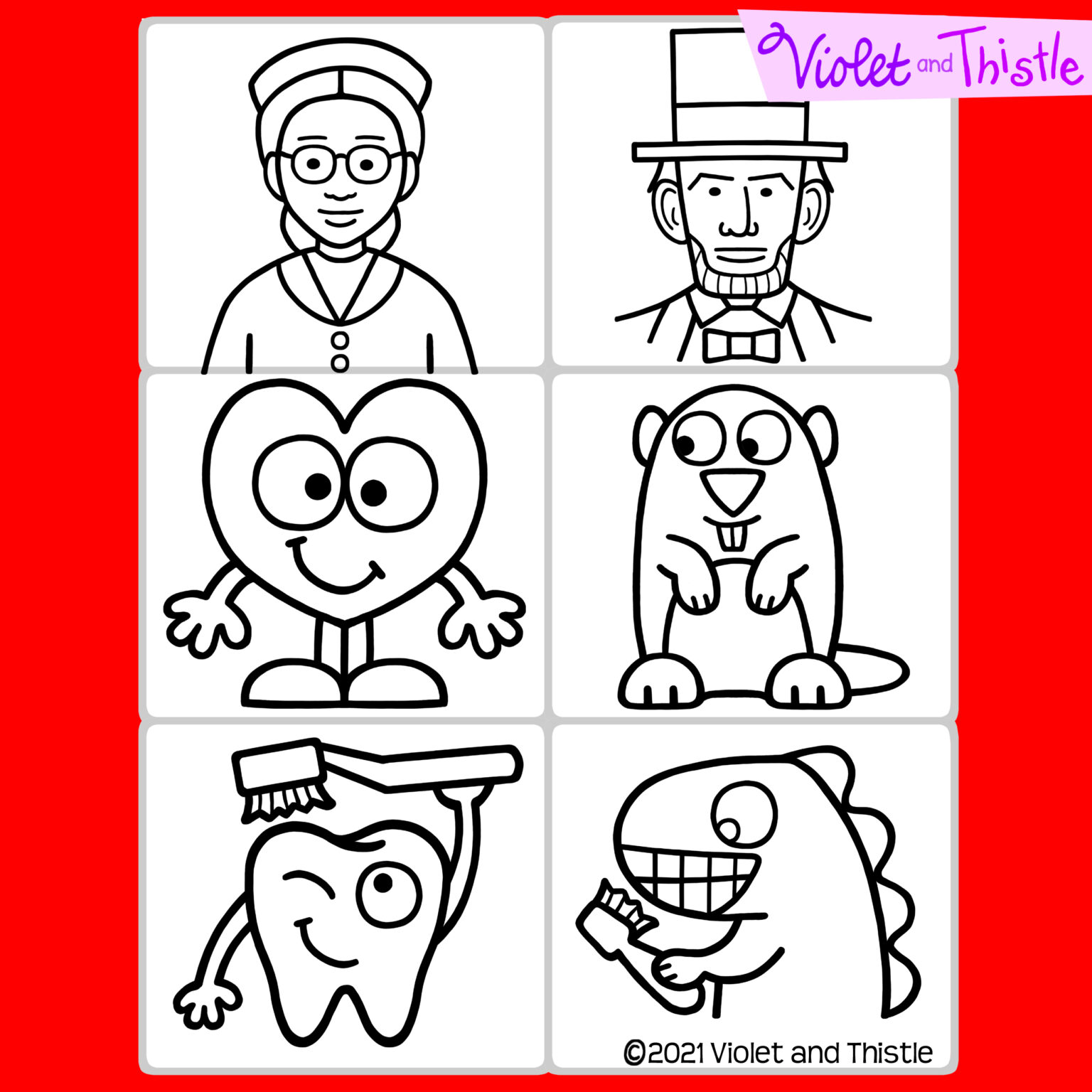 Directed Drawing Valentines Day February Presidents Groundhog Learn How ...