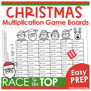 Christmas Math Games Multiplication Fact Fluency Easy Prep | Made By ...