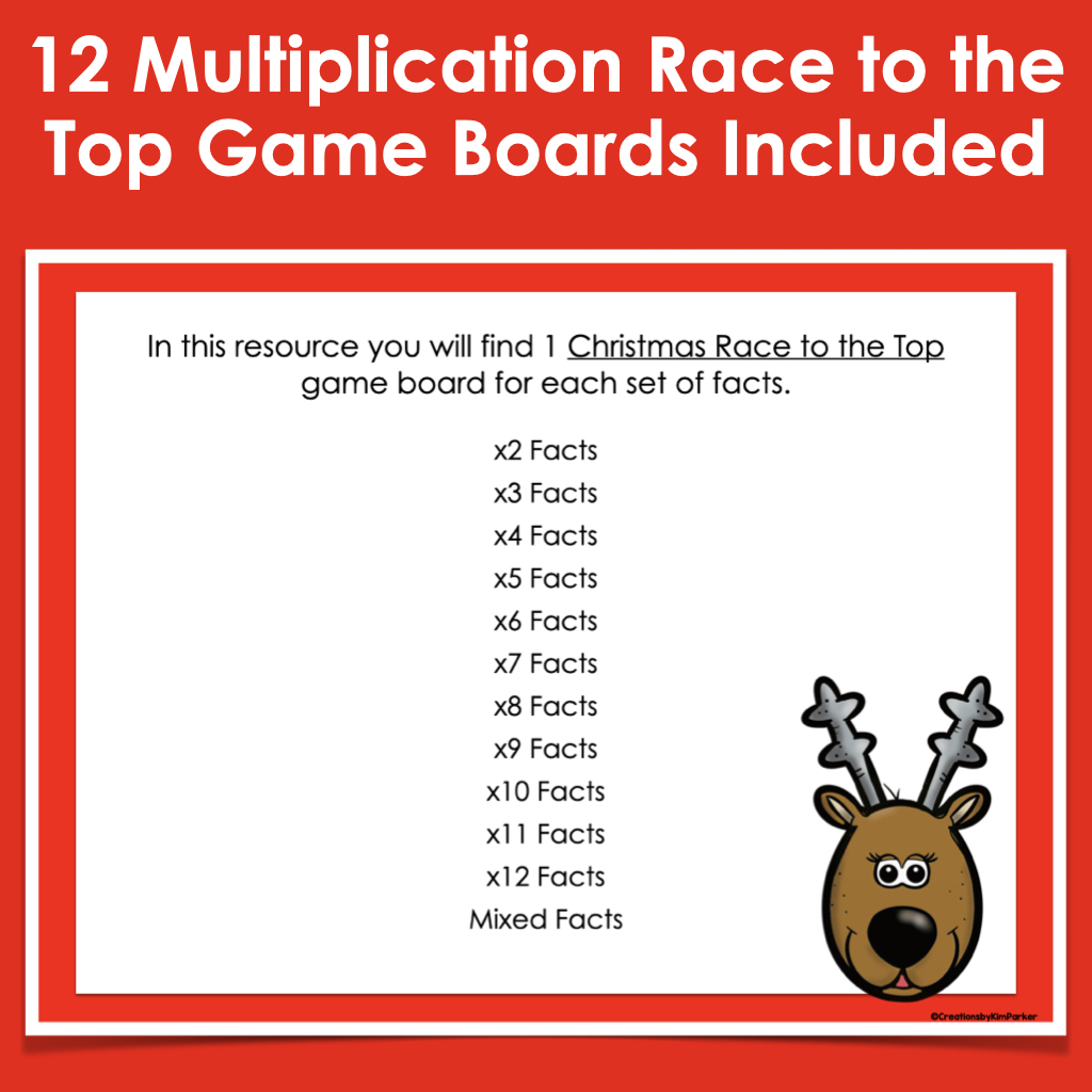 Christmas Math Games Multiplication Fact Fluency Easy Prep | Made By ...
