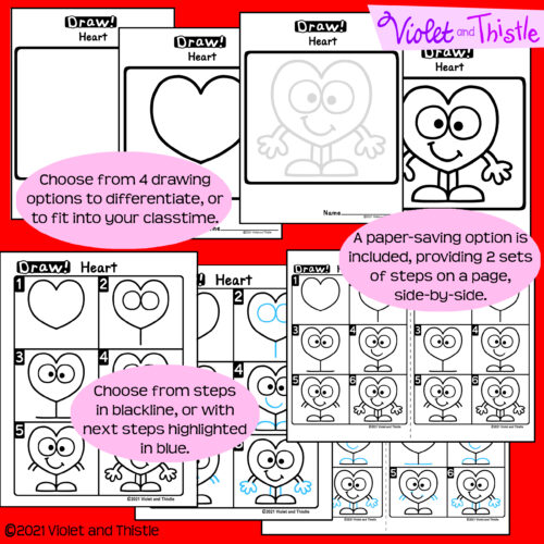 Directed Drawing Valentines Day February Presidents Groundhog Learn How ...