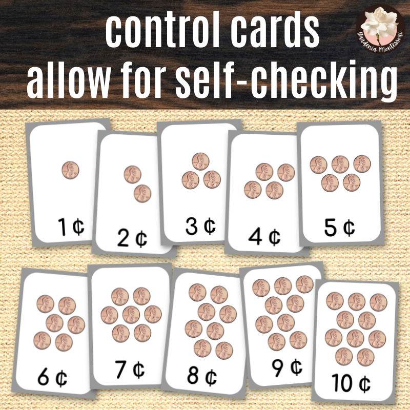 Count Pennies Cards - Montessori Money Count Like Coins Cards | Made By ...