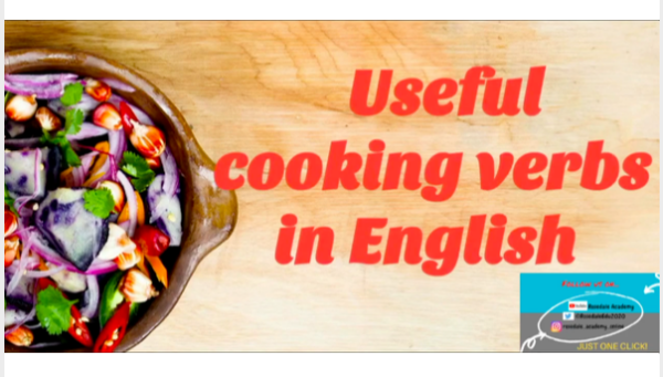 Freebie English Cooking Verbs - Basic ENG Studies | Colourful Images ...