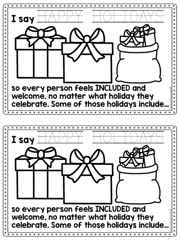 Inclusive Happy Holidays Mini-Book | Made By Teachers