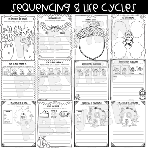 Fall Creative Writing Prompts and Fall Acrostic Poems Bundle | Made By ...