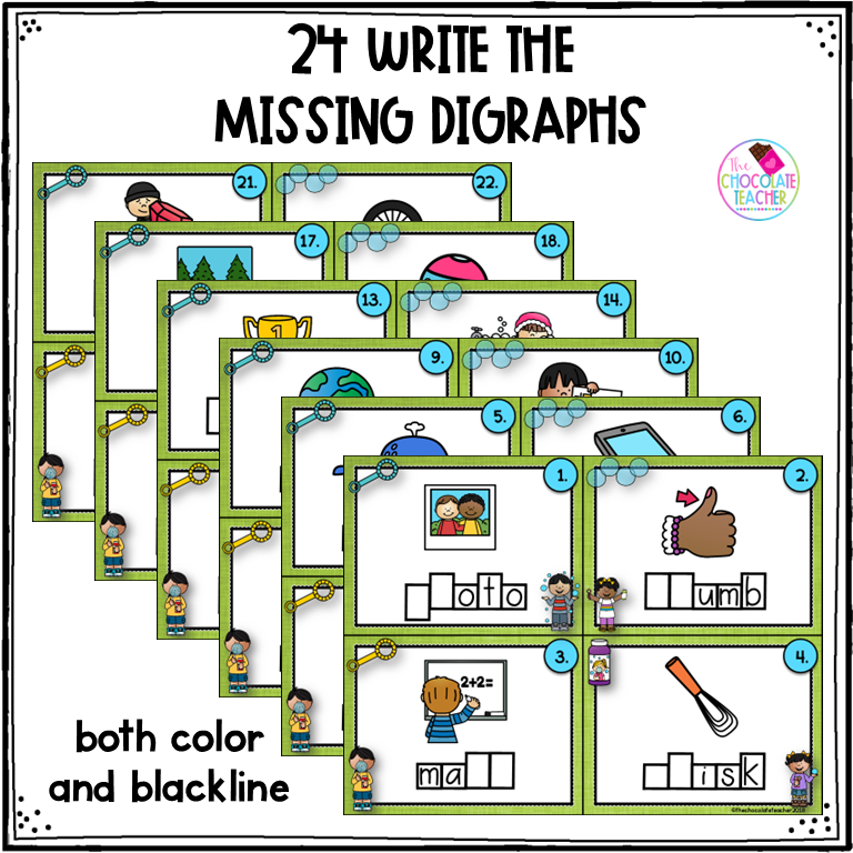 Digraphs - Phonics Centers - Write the Room - TH WH PH | Made By Teachers