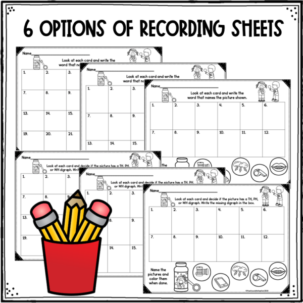 Digraphs - Phonics Centers - Write the Room - TH WH PH | Made By Teachers