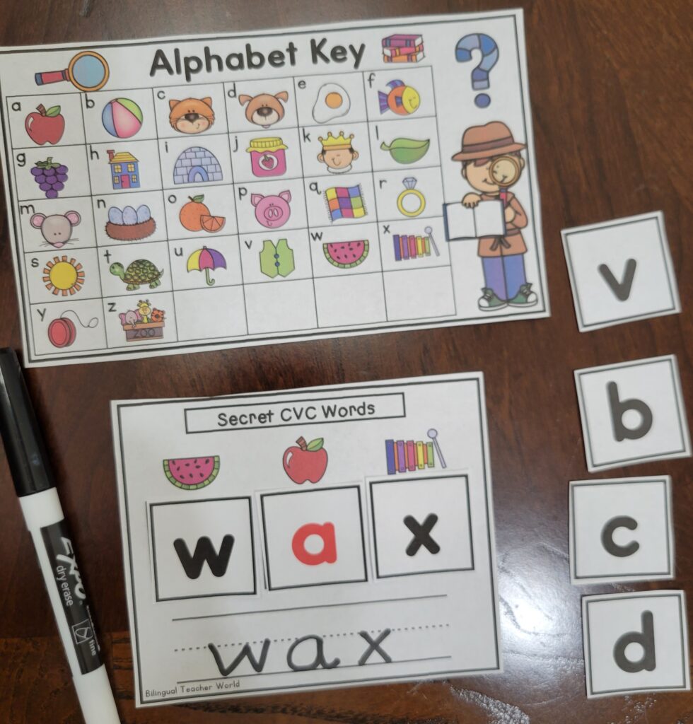 Secret CVC Words Task Cards | Made By Teachers