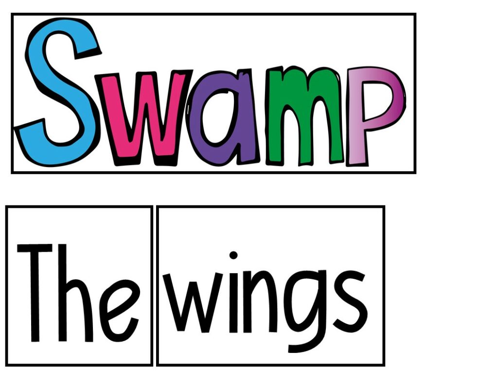 All Around the Swamp {Pocket Chart Song} | Made By Teachers