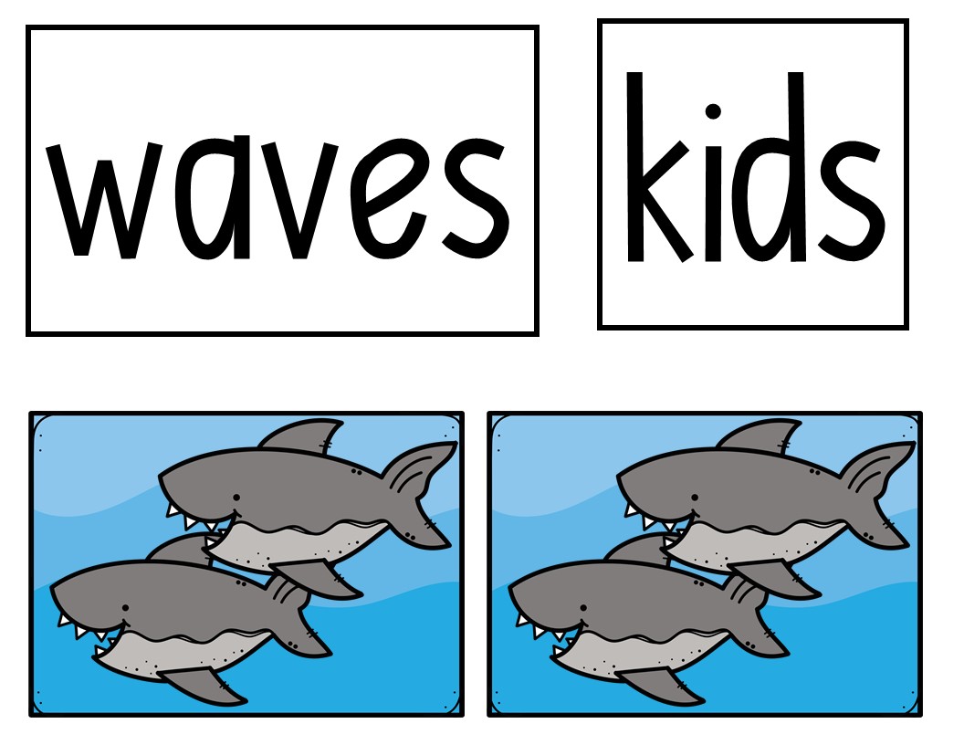 The Sharks in the Sea {Pocket Chart Song} | Made By Teachers