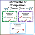 End of Year Awards, Certificate of Completion & Promotion Dinosaur ...