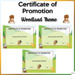 End of Year Awards, Certificate of Completion and Promotion Woodland ...