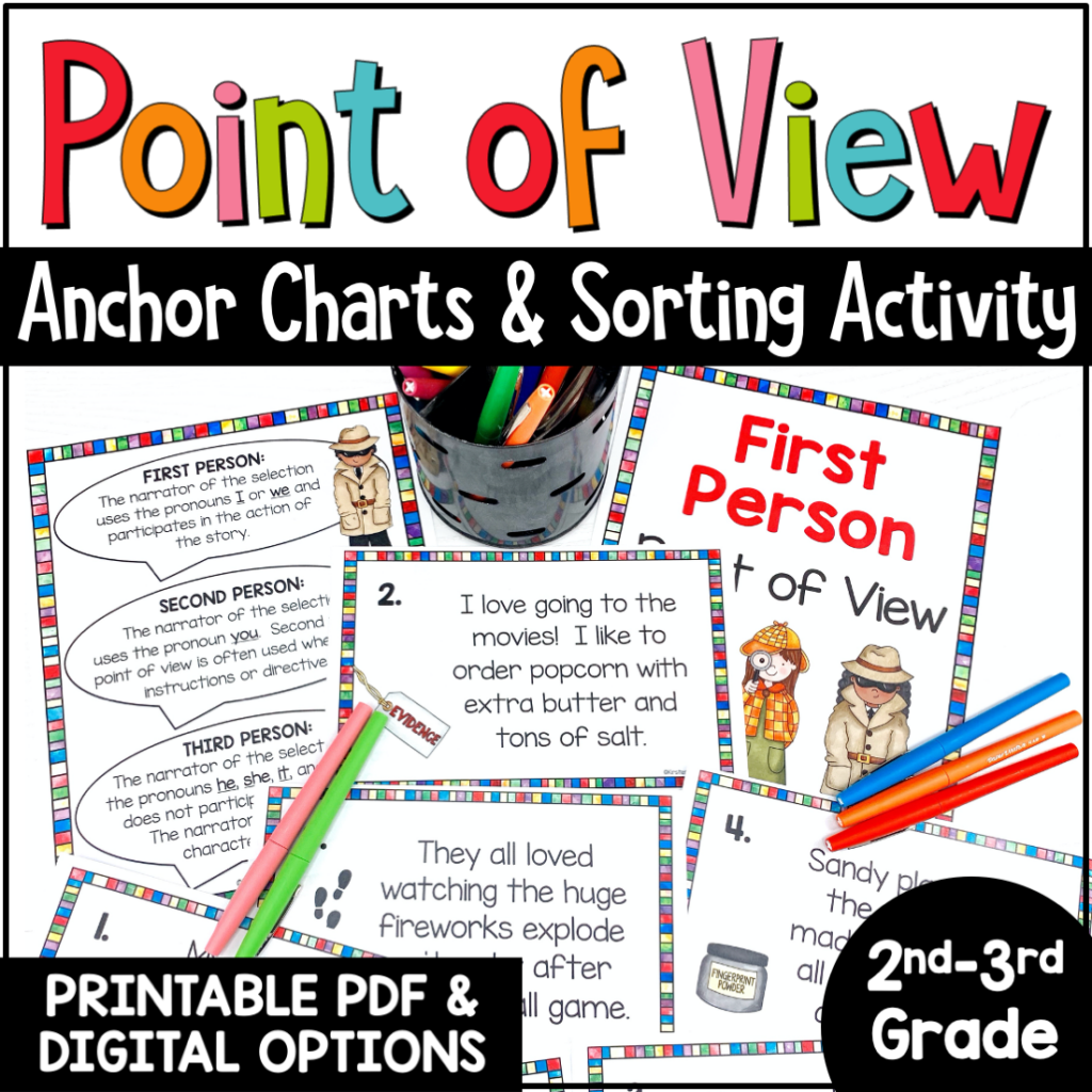 Point of View Sorting Activity and Anchor Charts: Author's Point of ...