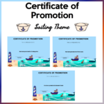 Editable Certificate of Promotion Sailing Theme - Made By Teachers