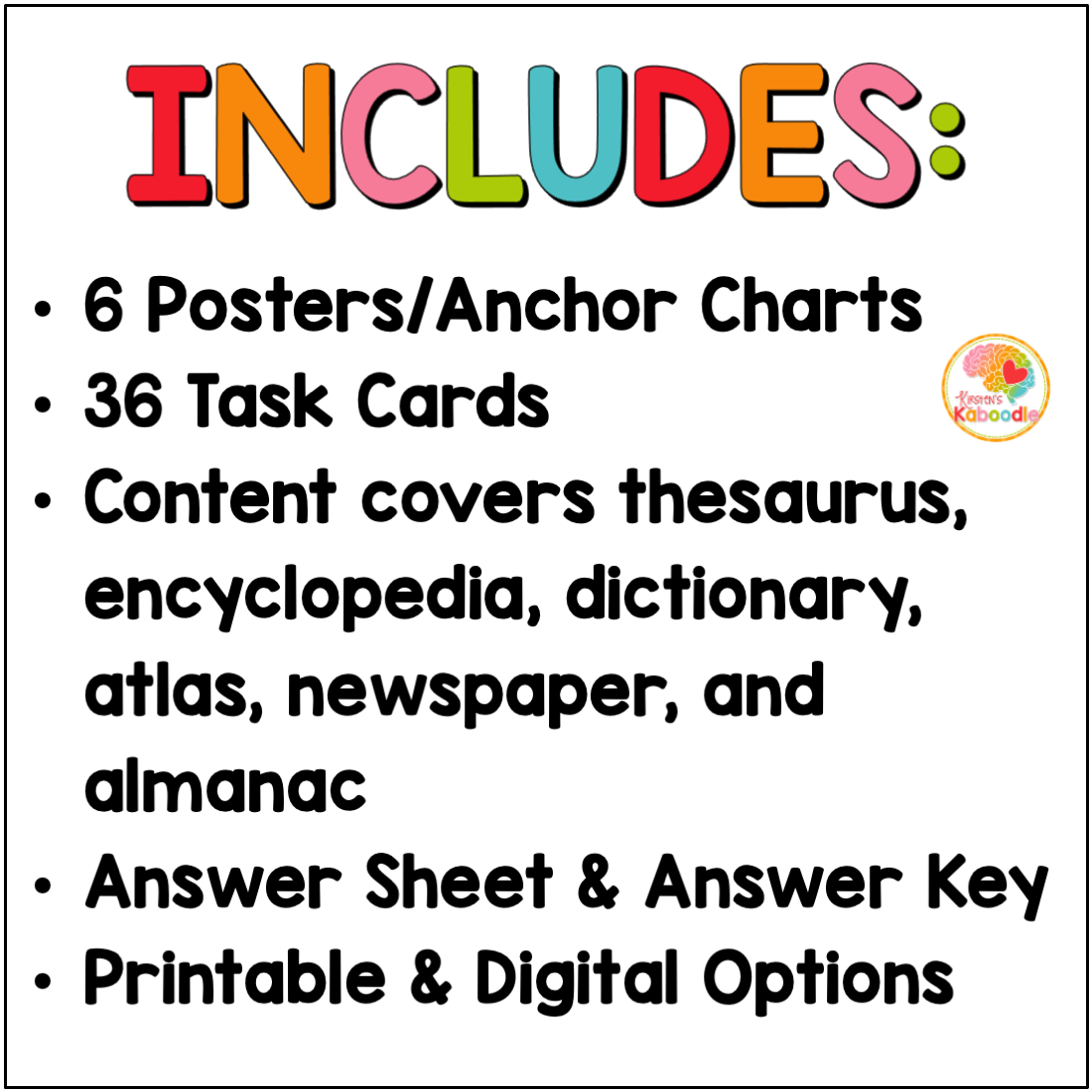 Reference Materials Activities | Reference Sources Posters & Task Cards ...