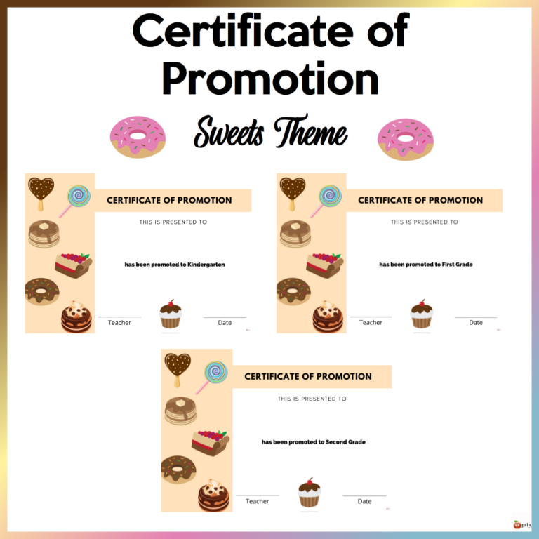 End of Year Awards, Certificate of Completion and Certificate of ...