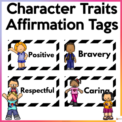 Character Traits Affirmation Tags - Made By Teachers