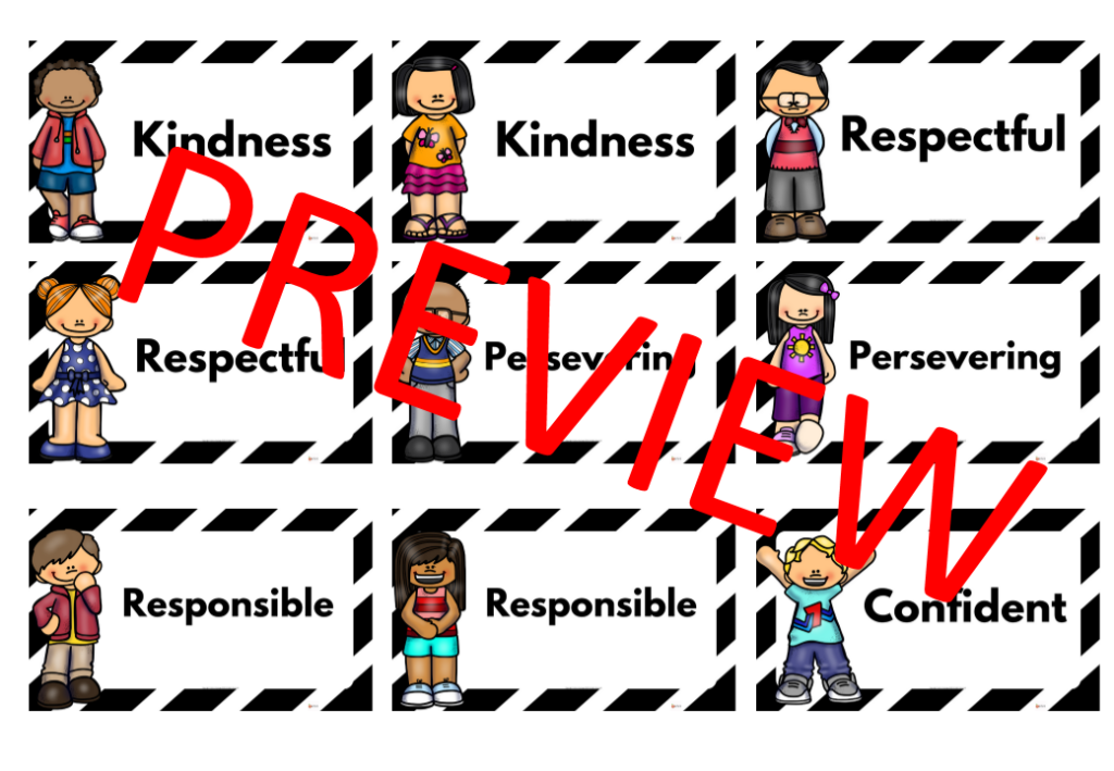 Character Traits Affirmation Tags | Made By Teachers