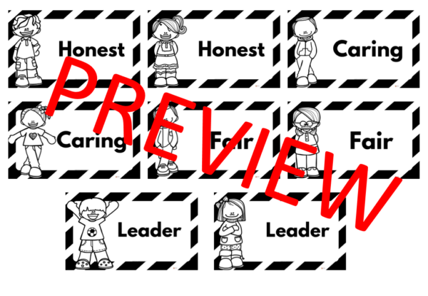 Character Traits Affirmation Tags - Made By Teachers