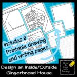 Design a Gingerbread House Christmas Drawing Activity Art Sub | Made By ...