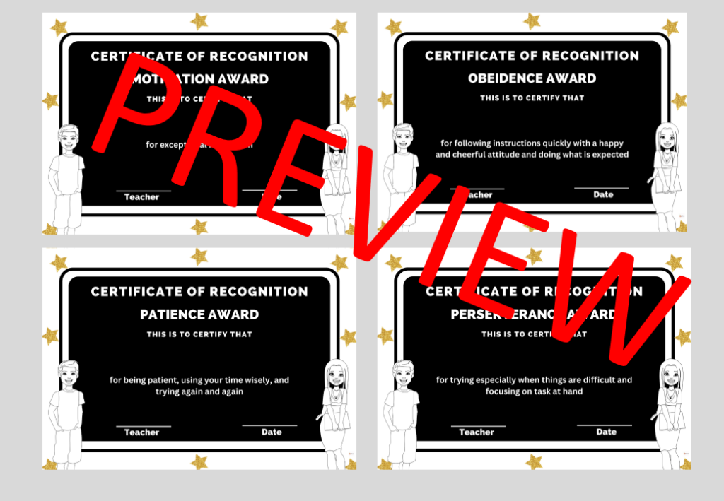 Student Awards Character Traits For Teens | Made By Teachers