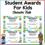 Student Awards Character Traits For Kids | Made By Teachers