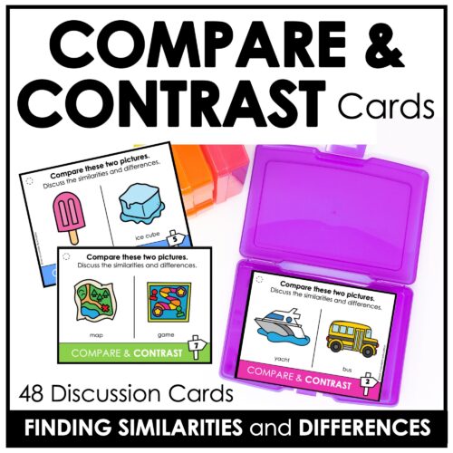 Compare and Contrast - ESL Speaking Cards - Finding Similarities ...