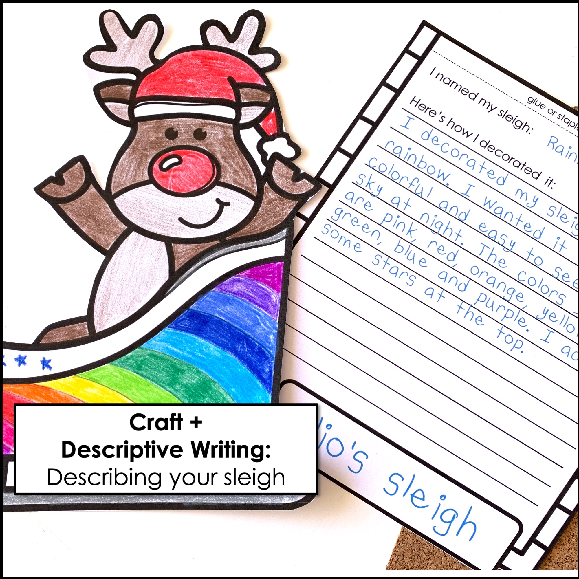Christmas Sleigh Craft | Descriptive Writing Activity and Contest for ...