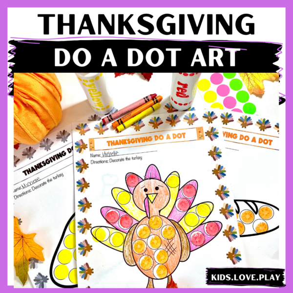 Thanksgiving Do A Dot Art Packet | Made By Teachers