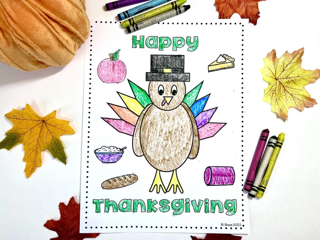 FREE Thanksgiving Coloring Pages | Made By Teachers