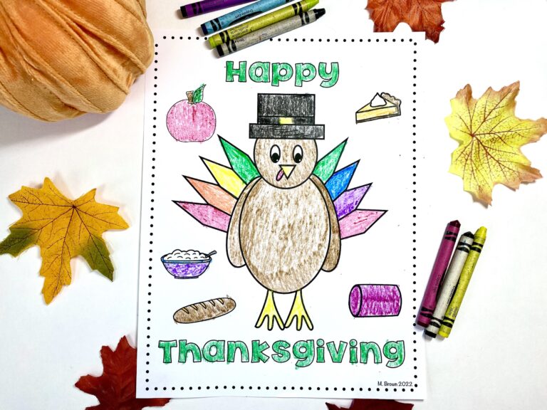 FREE Thanksgiving Coloring Pages | Made By Teachers