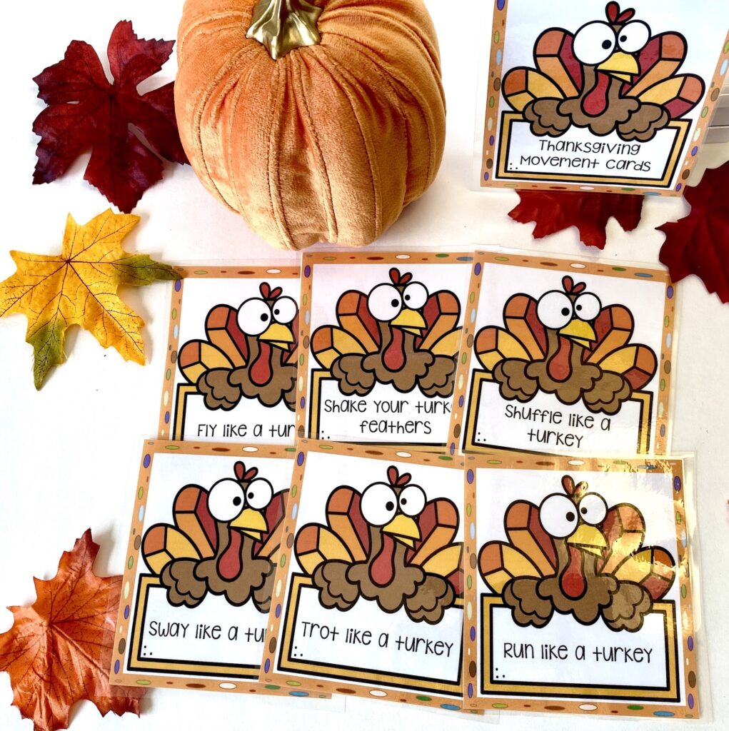 Thanksgiving Movement and Transition Cards | Made By Teachers