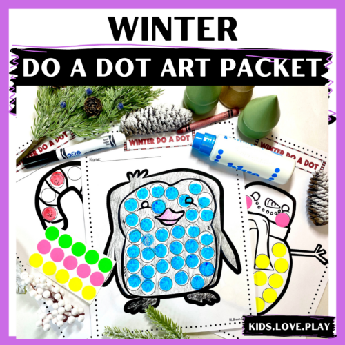 Winter/Christmas Do A Dot Art Packet | Made By Teachers