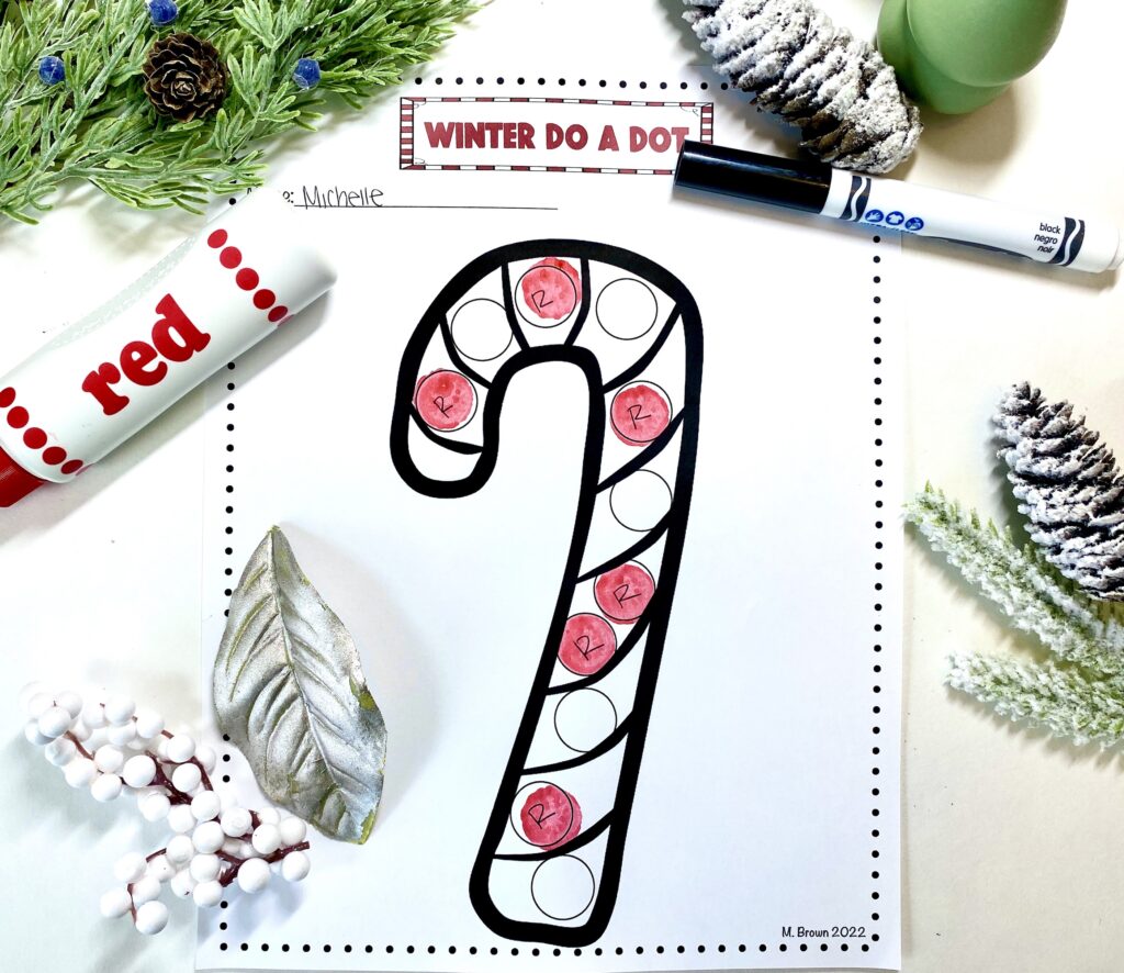 Winter/Christmas Do A Dot Art Packet | Made By Teachers