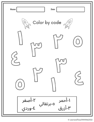 Arabic Number 1-10 Worksheets | Made By Teachers