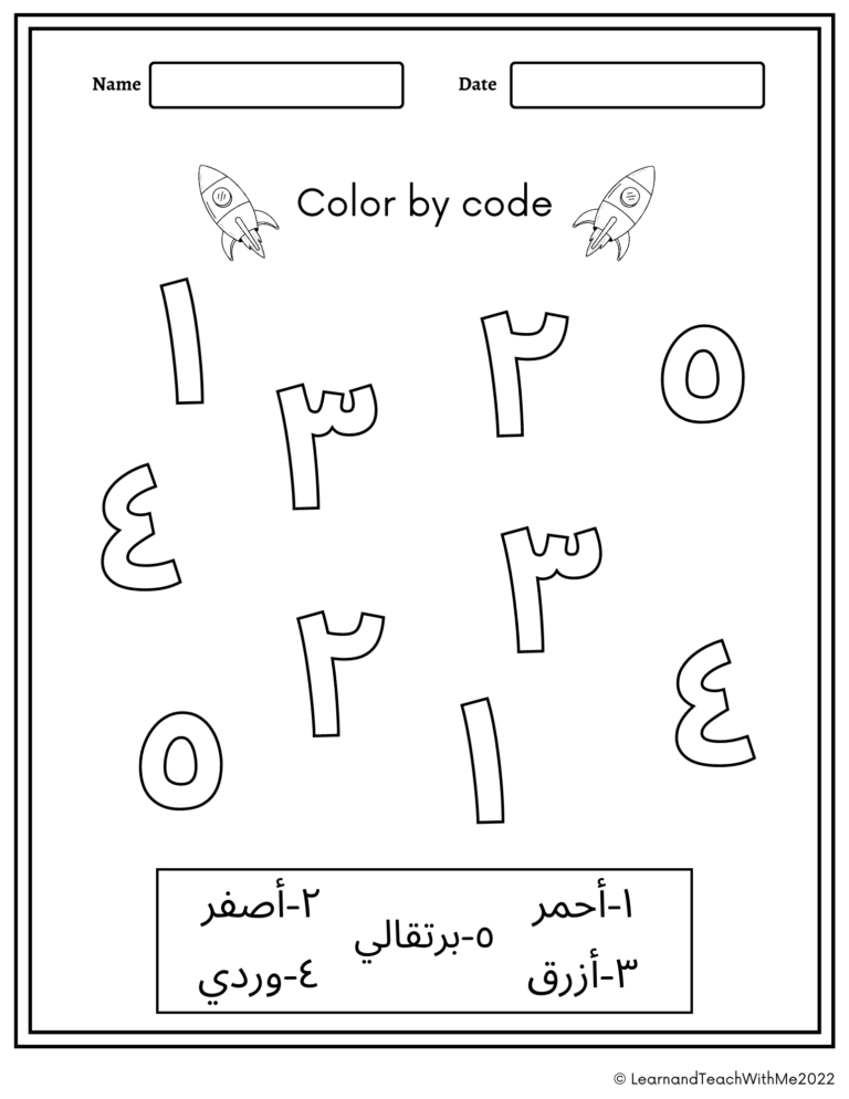Arabic Number 1-10 Worksheets | Made By Teachers