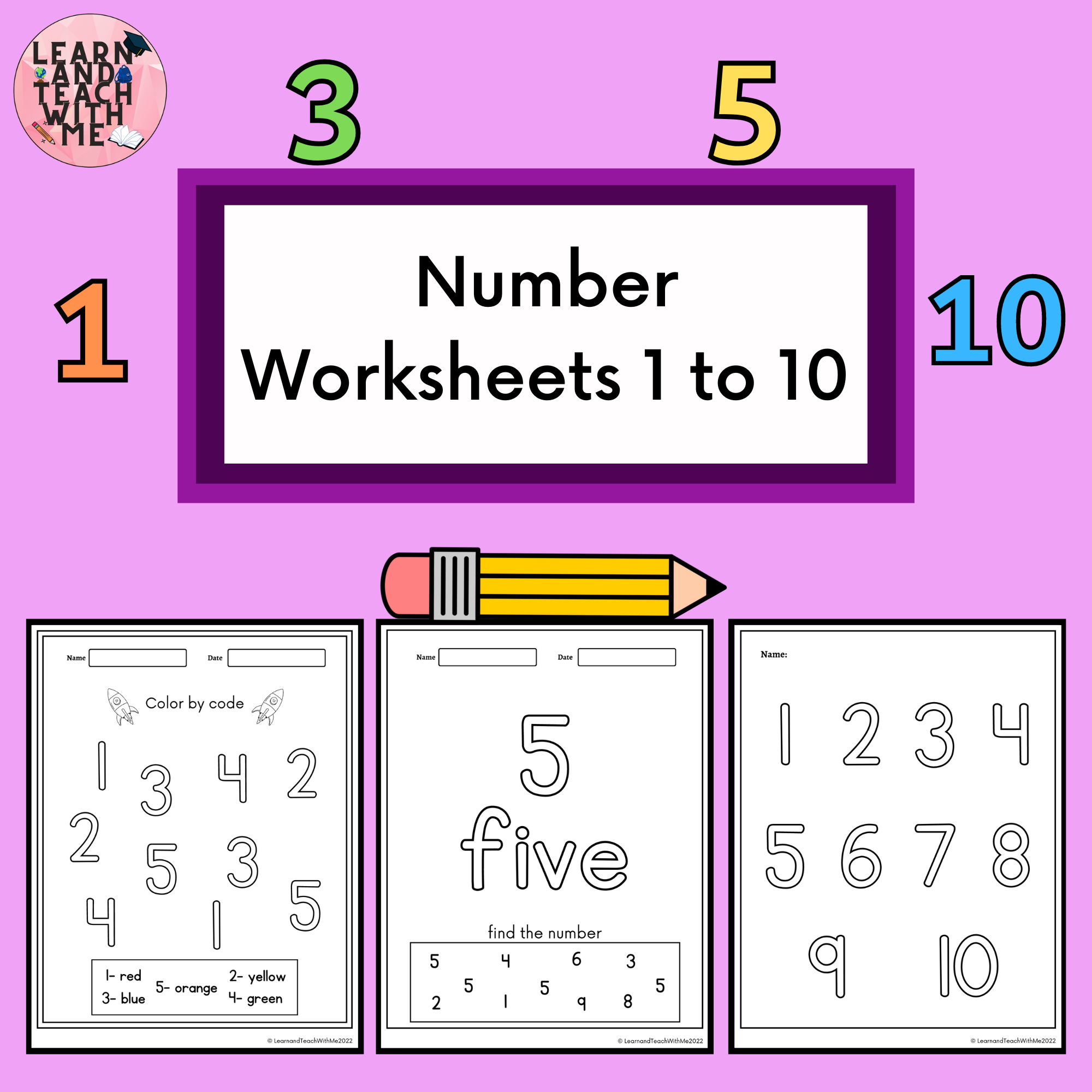 Number 1 10 Worksheets Made By Teachers