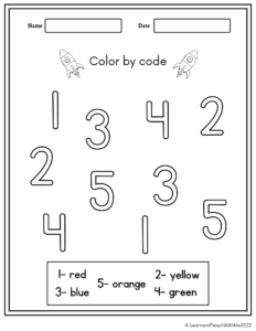 Number 1-10 Worksheets | Made By Teachers