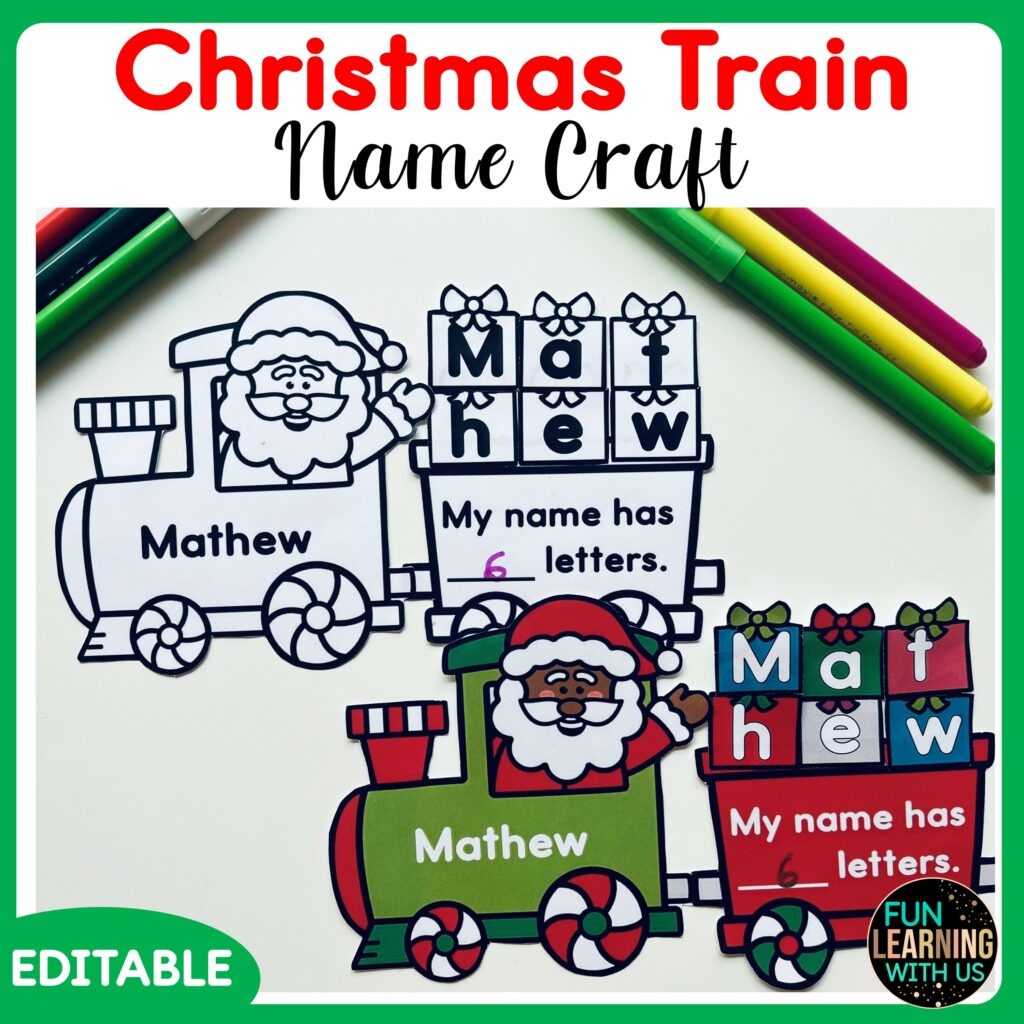 Editable Christmas Penguin Name Crafts | Winter Name Craft Activity ...