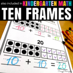 Teen Numbers Practice with Ten Frame Addition Worksheets - Made By Teachers