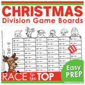 Christmas Math Games Division Fact Fluency - Made By Teachers