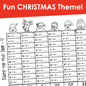 Christmas Math Games Division Fact Fluency - Made By Teachers
