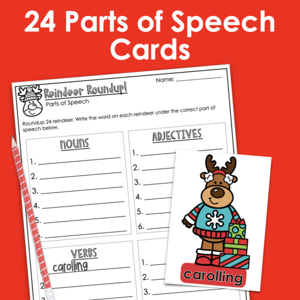 Christmas Scavenger Hunt Activity Parts of Speech | Made By Teachers