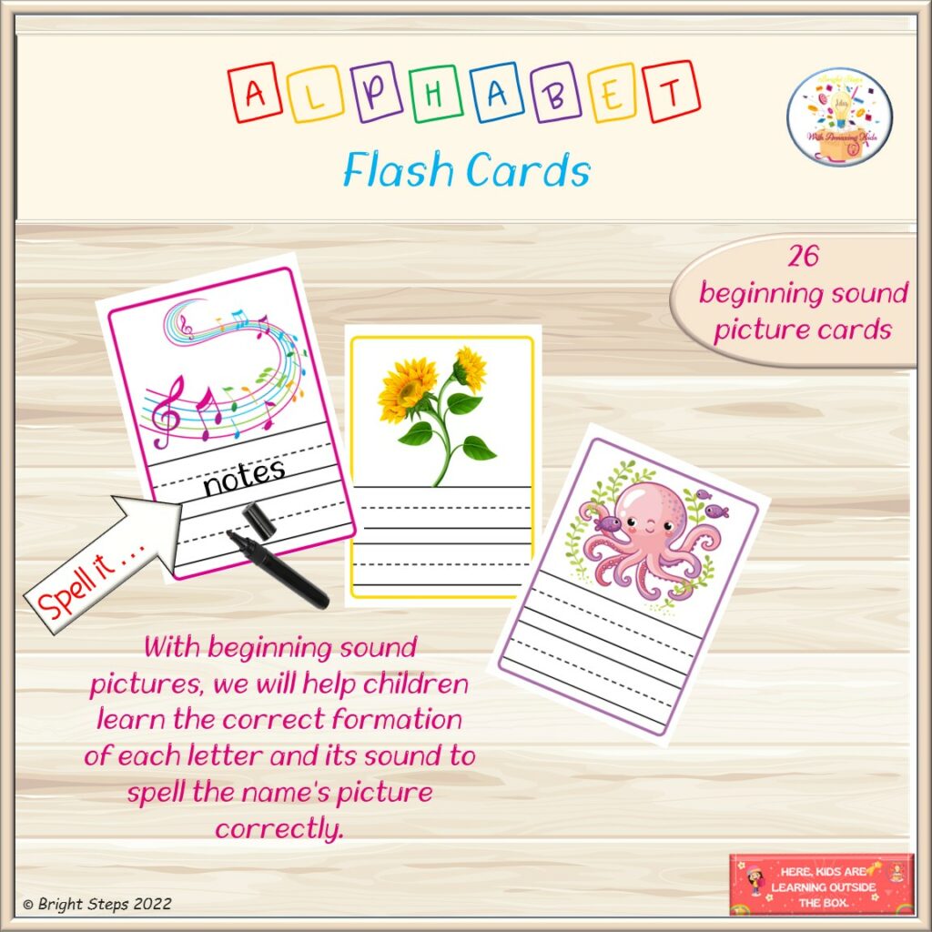 Alphabet Tracing Printable Flash Cards For Lovely Kids | Made By Teachers
