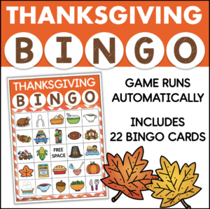 THANKSGIVING Bingo Game for Powerpoint | Made By Teachers
