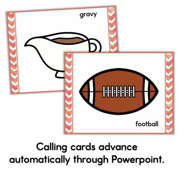 THANKSGIVING Bingo Game for Powerpoint | Made By Teachers