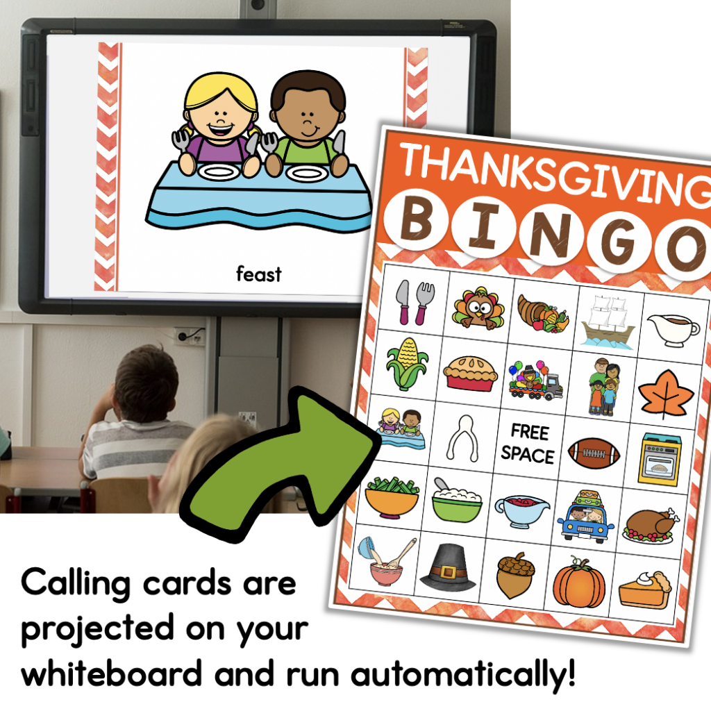 THANKSGIVING Bingo Game for Powerpoint | Made By Teachers