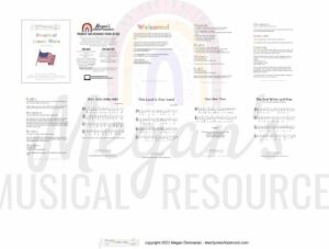 Music Lesson Plan | Patriotic America USA | Movement and Musical ...