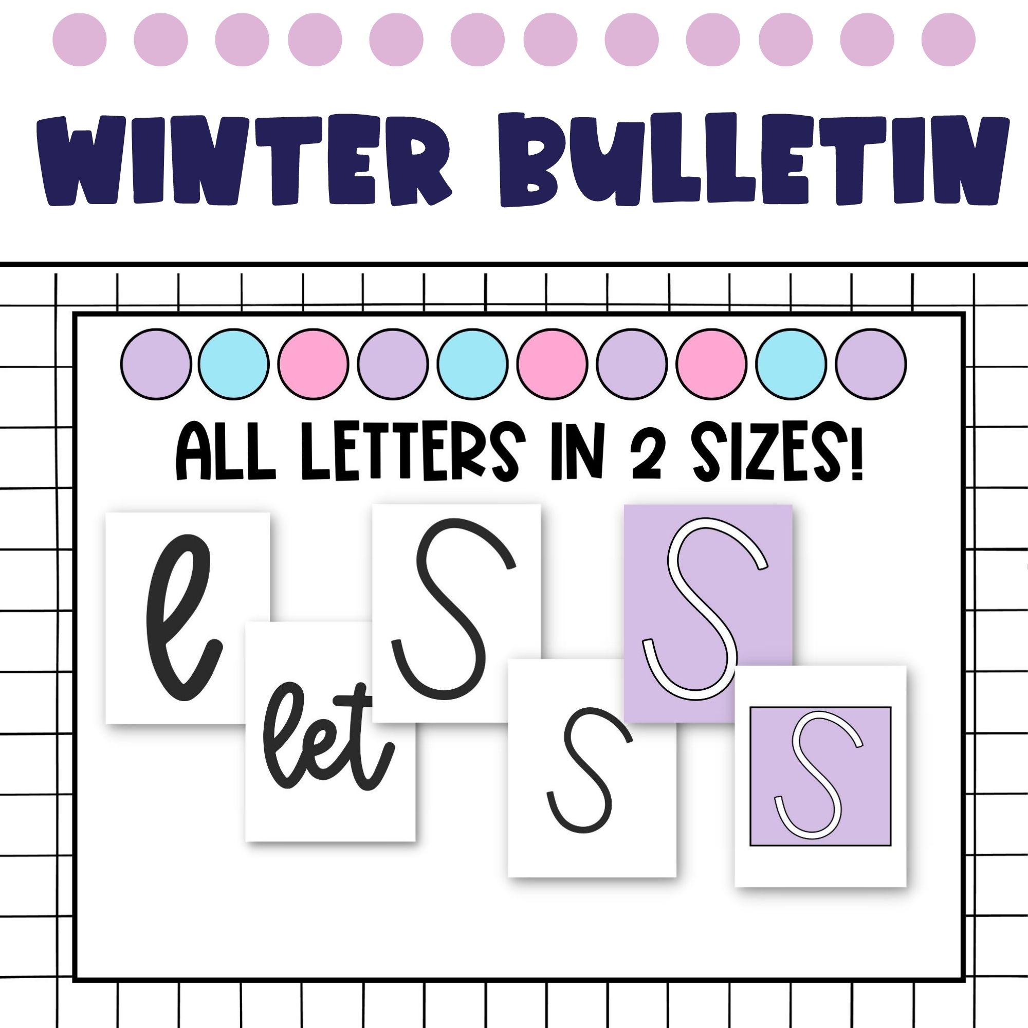 Let it Snow Winter Bulletin Board and Winter Door Decor Kit | Made By ...