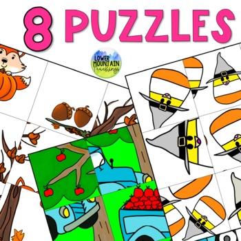 Back to School, Fall, Halloween, and Thanksgiving Picture Puzzles ...